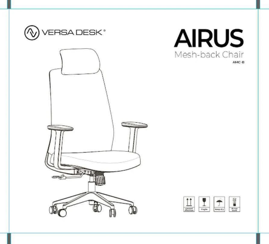 Airus Ergonomic Mesh-Back Office Chair with Adjustable Arms & Lumbar ...