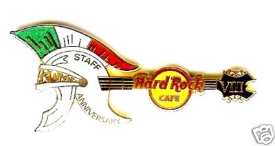 HARD ROCK CAFE ROME 8TH Anniversary STAFF Pin LTD. RARE | eBay