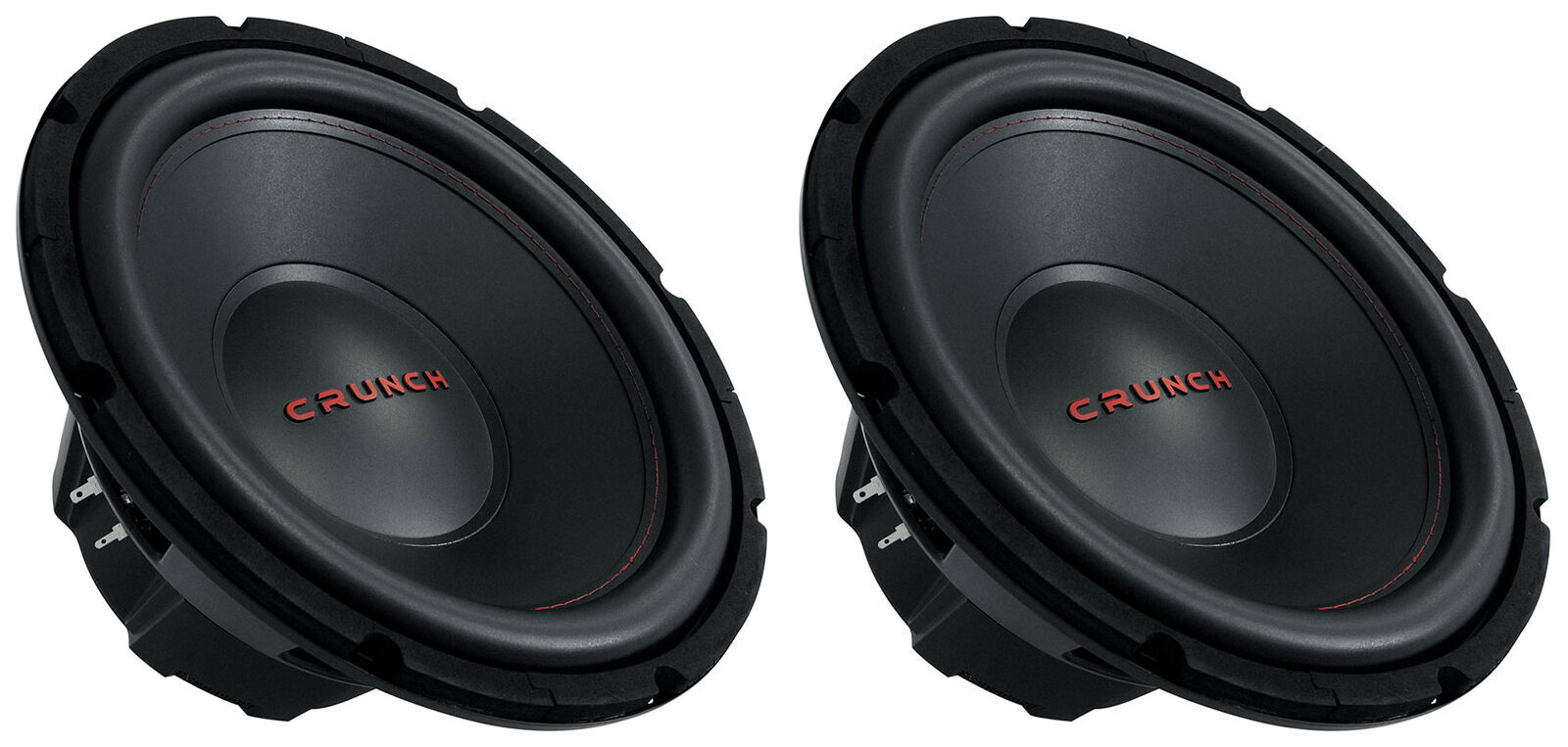 Crunch CRW12D4 12" 800W Subwoofers - Black (Pack of 2) for sale online | eBay