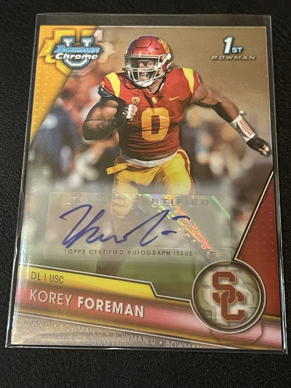 2023 Bowman Chrome University Korey Foreman 1st Auto #190 USC | eBay