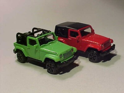 Mini Voiture Voiture Jouet Majorette Jeep Wrangler Rouge - Die-Cast ...
