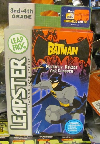 Leapster Batman Multiply Divide and Conquer 3rd 4th grade Math SEALED ...