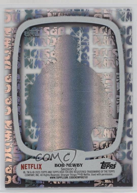 2025 Topps High Tek Stranger Things Upside Down Pattern Bob Newby #17 ...