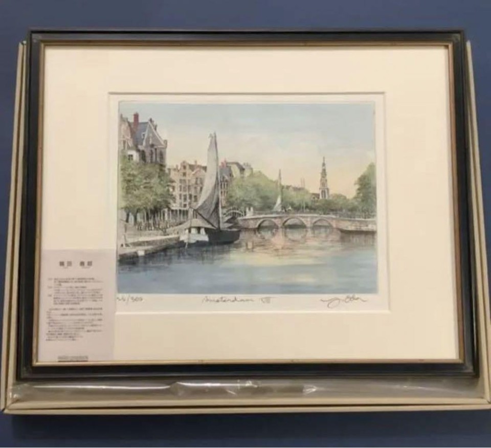 Paintings, frames, prints, Oda Yoshiro, brand new, unused, Amsterdam ⅫⅠ ...