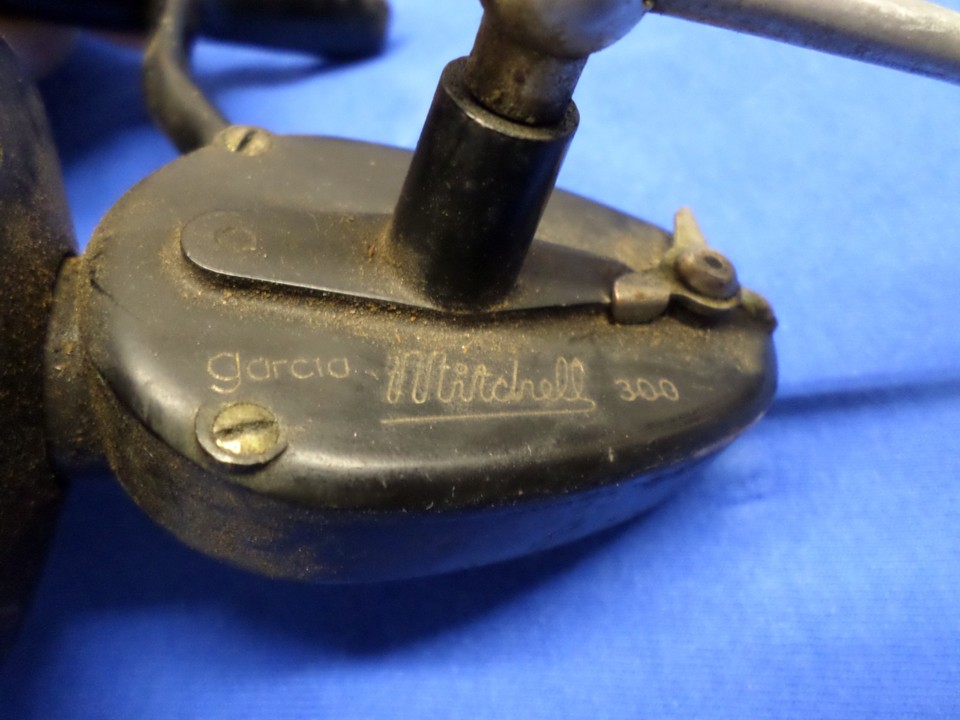 Vintage Garcia Mitchell 300 Spinning Reel High Speed Handle Fishing ...