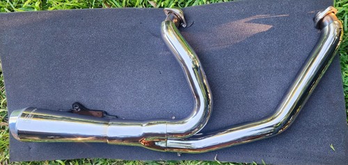 Bassani Ripper Chrome Short 2-1 Exhaust System fits 2018-2023 Harley ...