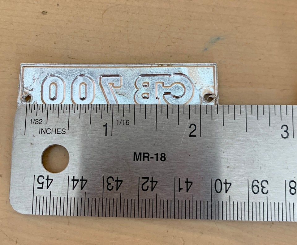 CB700 CB Percussion BADGE Logo Plate Emblem Part 70s 80s Vtg Japan with ...