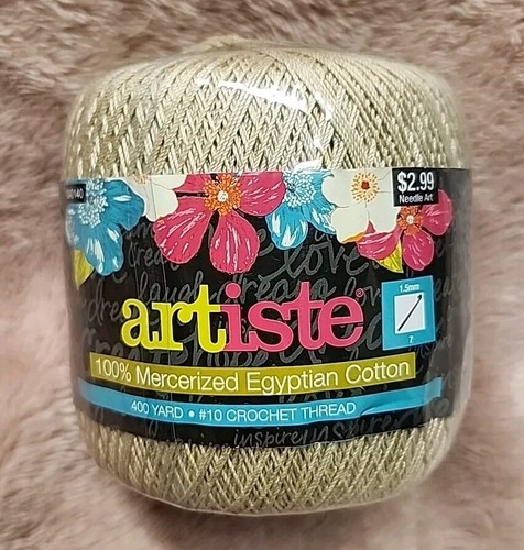 New Artiste #10 Crochet Thread 100% Mercerized Egyptian Cotton #132 ...