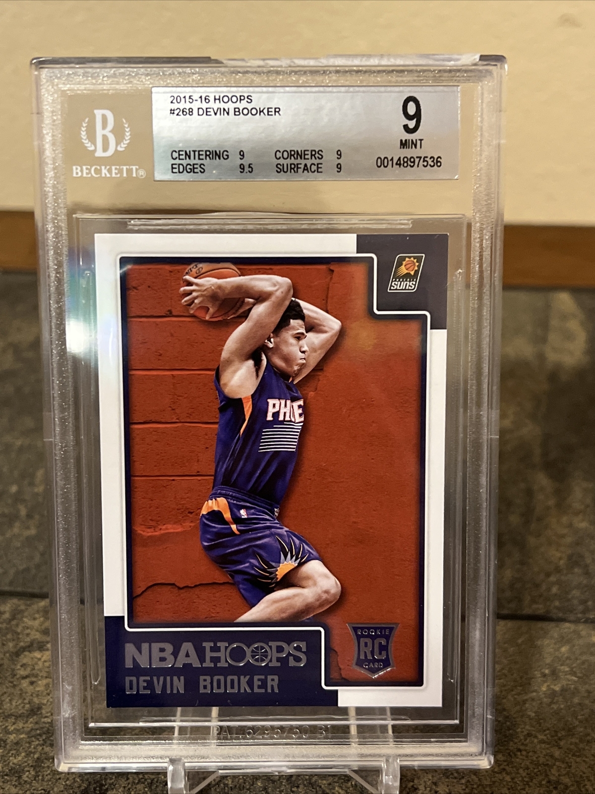 2015 Panini NBA Hoops Devin Booker Rookie Card #268 BGS 9 | eBay