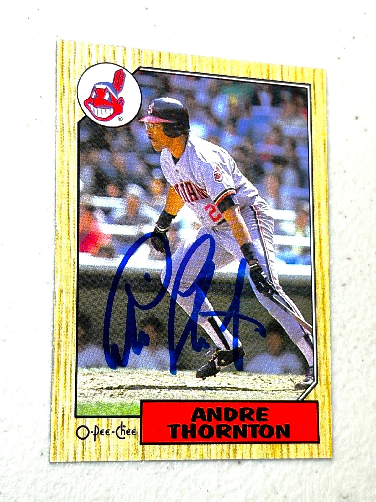 Autographed 1987 O-Pee-Chee #327 Andre Thornton Cleveland Indians | eBay