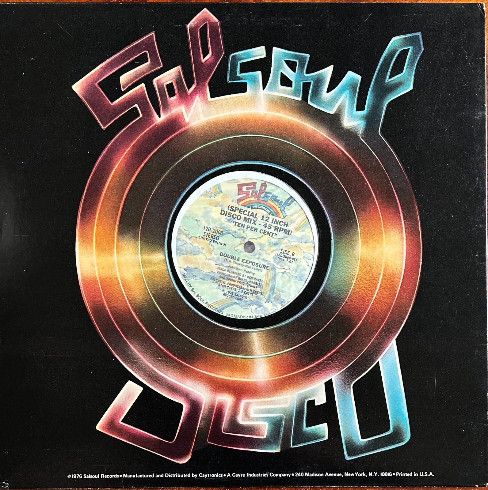 DOUBLE EXPOSURE - TEN PERCENT - DISCO MIX 12"- LIMITED EDITION USA 1976 ...