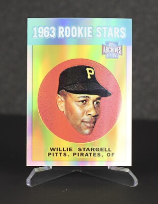 Willie Stargell 2001 Topps Archives Reserve Rookie Reprint Refractor ...