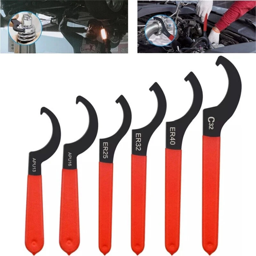 6pcs Coilover Spanner Wrench Set Coilover Wrench C-Shape Spanner Wrench ...