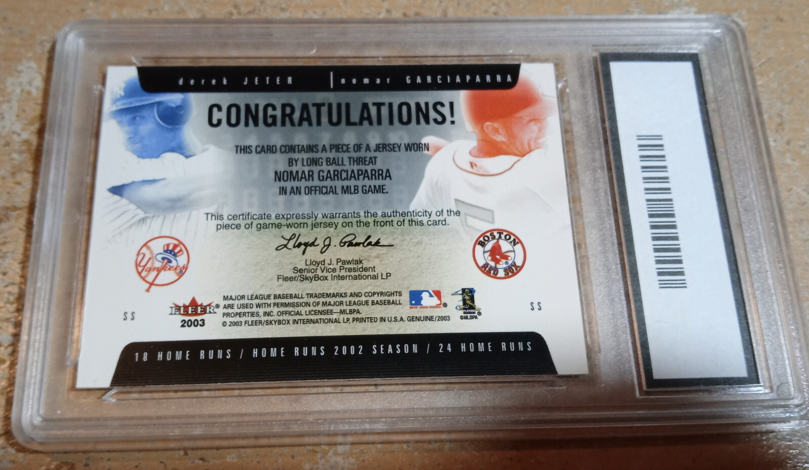 Any Single GRADED MLB BOSTON RED SOX CARDS $15.00 EACH With FREE ...