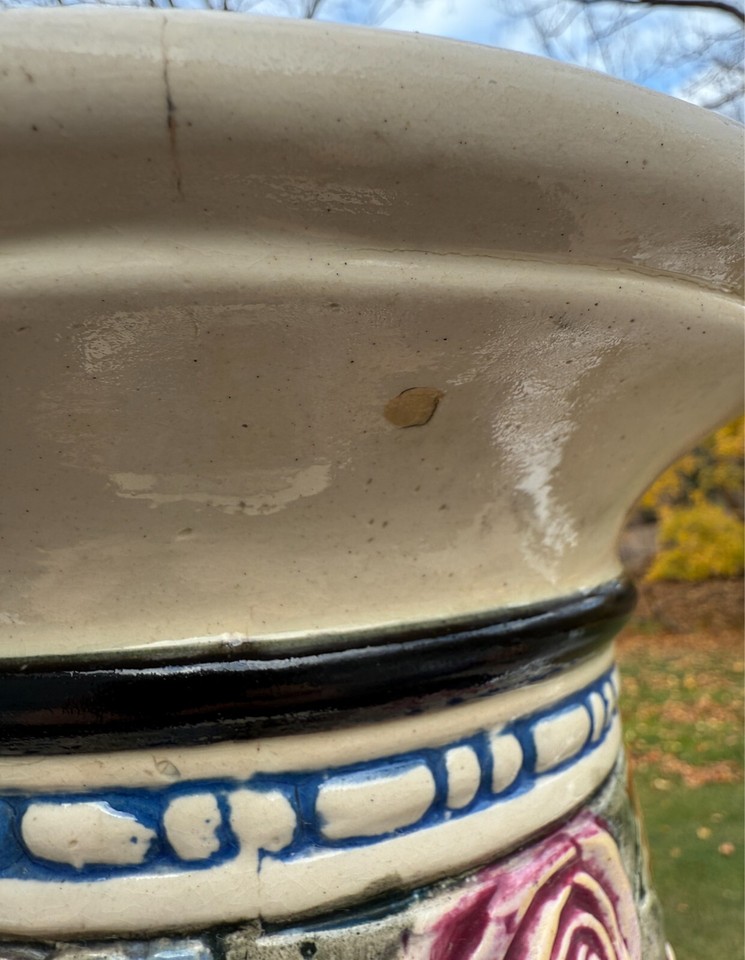 Vintage Weller Zona Eldora Chelsea Art Pottery Floral Pedestal | eBay