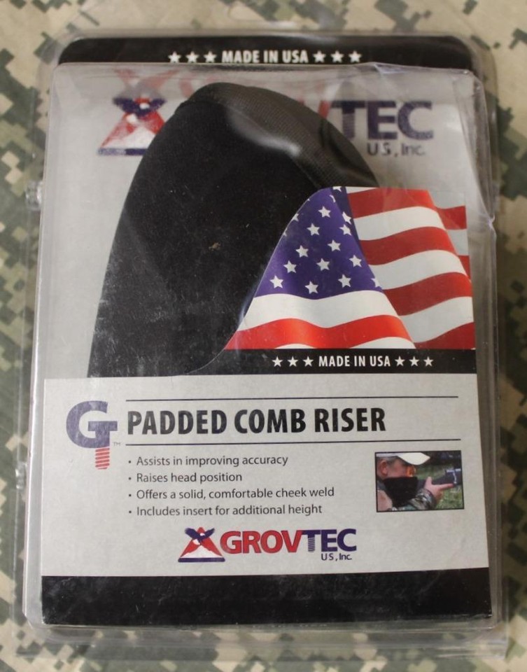 NEW GrovTec GTAC78 Padded Neoprene Rifle & Shotgun Comb Riser PROPER ...