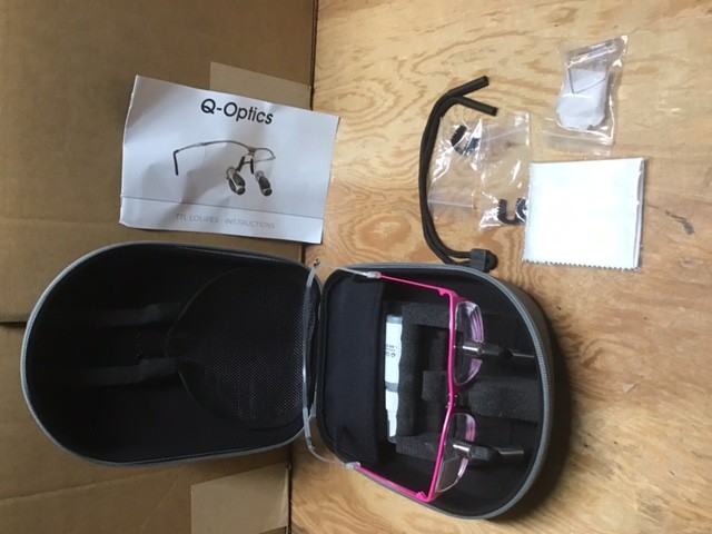 Q-Optics Hot Pink Colored Dental Loupes Ergo Pro Eye Shield | eBay
