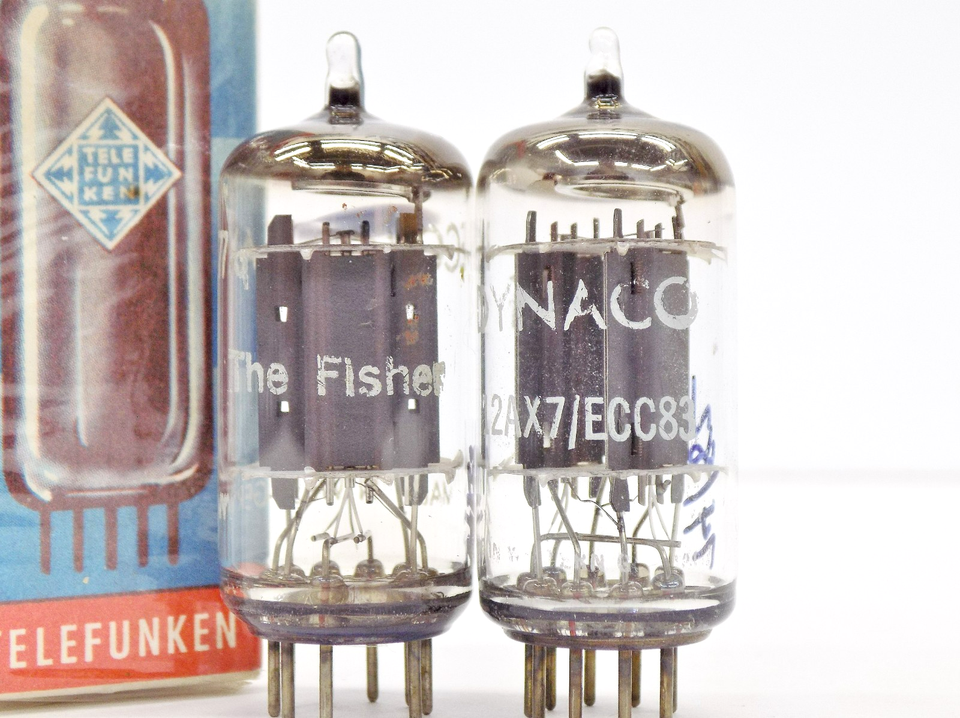 Strong Testing Pair of 1960's Telefunken Made 12AX7 Smooth Plates ...