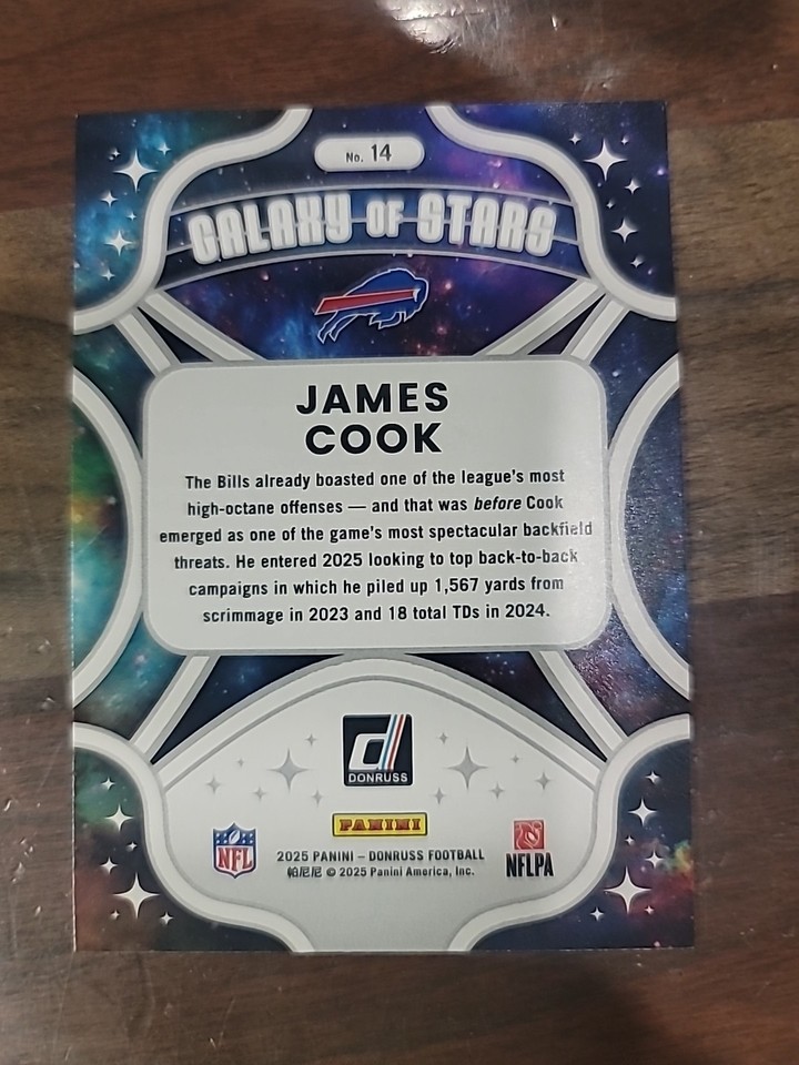 2025 DONRUSS GALAXY OF STARS JAMES COOK #14 SP | eBay