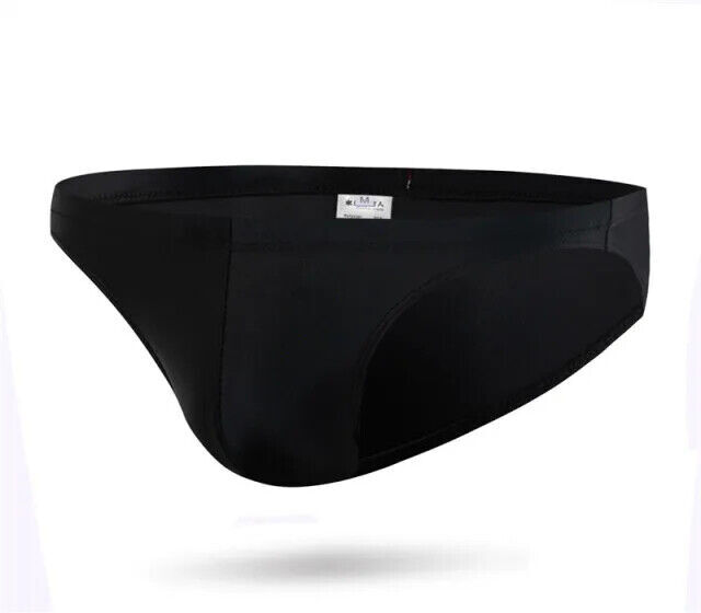 Mens Sexy Solid Color Low Waist Swimwear Swim Briefs Bikinis Tanning ...