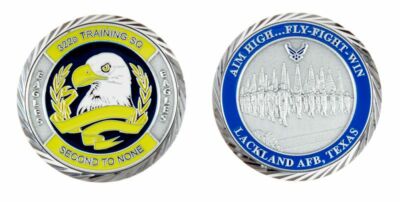LACKLAND AIR FORCE BASE EAGLES 322ND TRAINING SQUADRON 1.75" CHALLENGE ...