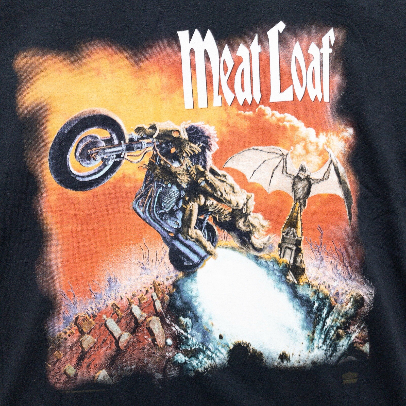 Vintage 1996 Meatloaf Meat Loaf World Tour T-Shirt Band Single Stitch ...