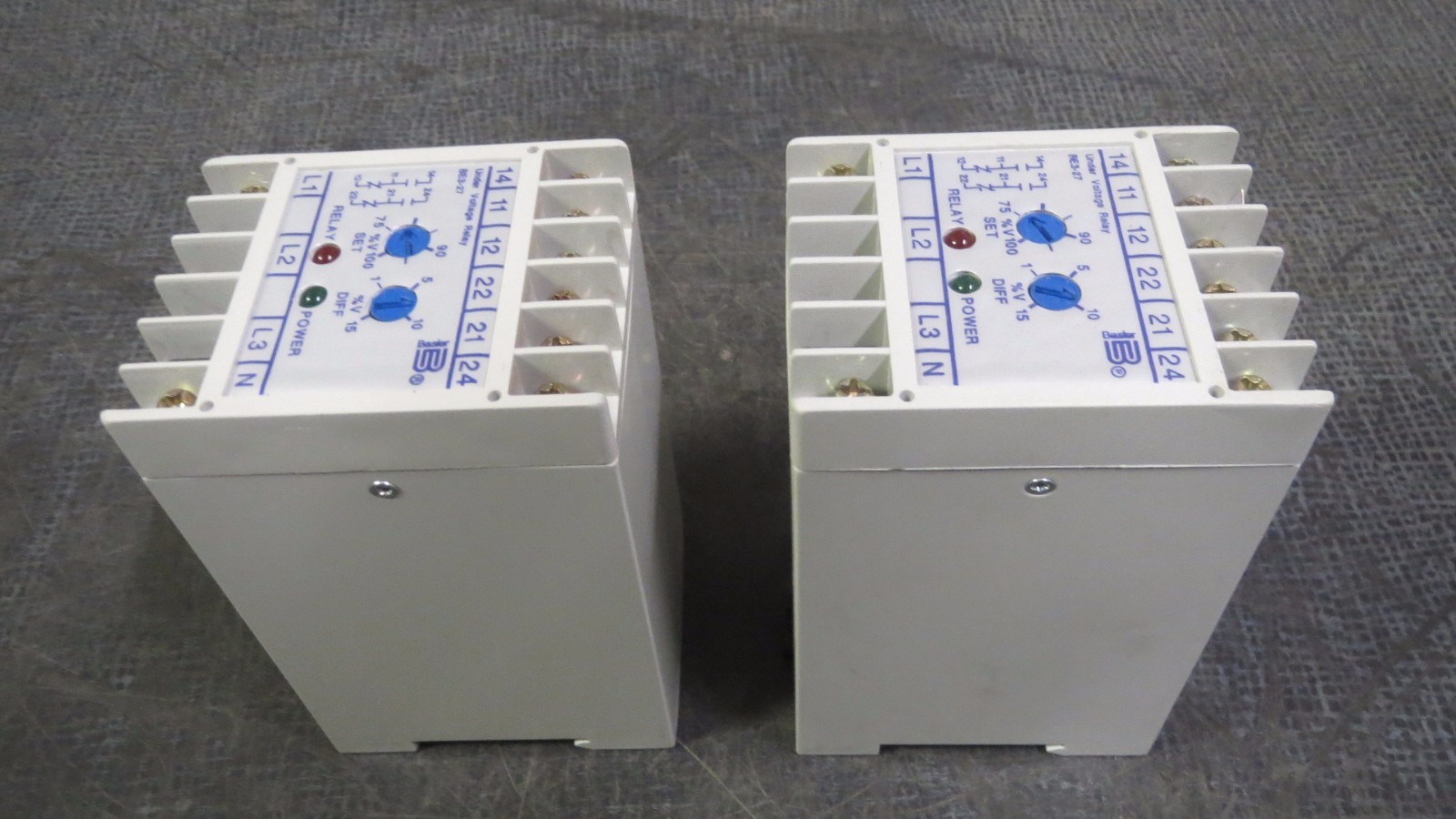 (1) BASLER ELECTRIC BE3-27 UNDER VOLTAGE RELAY 120 VAC MODEL: BE3-27 ...