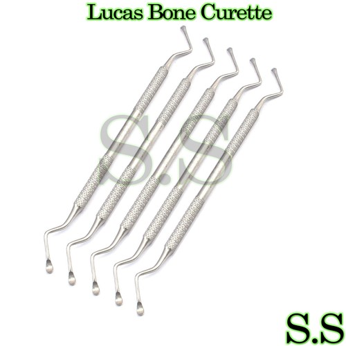 X5 Lucas Surgical Curette 86 Spoon Blade Dental Instruments Bone ...