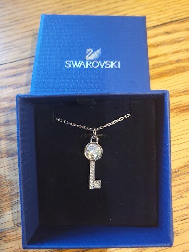Authentic Swarovski Key Pendant Necklace - Gem