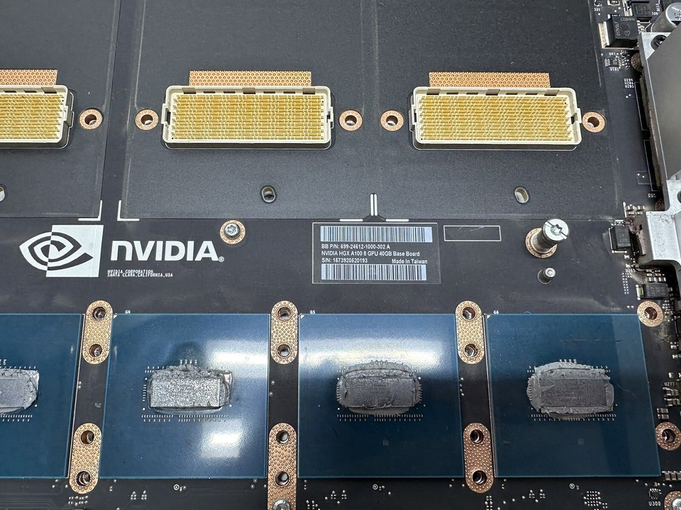 Nvidia HGX A100 8 GPU SXM4 Baseboard Tested working - NO NVSWITCH ...