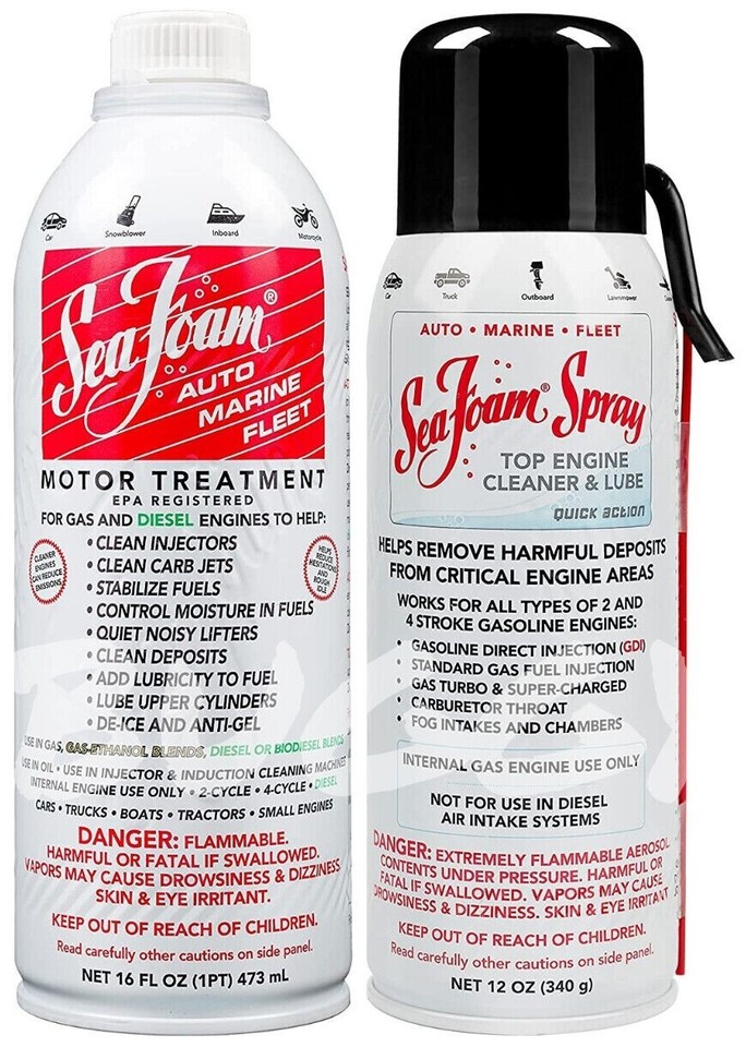 Sea Foam Spray SS14 + SF16 Motor Treatment Cleaner & Lube Kit combo | eBay