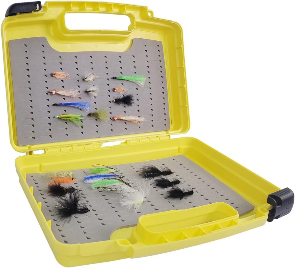 Aventik Streamer Fly Boxes Click Lock Large Streamer Flies Storage ...