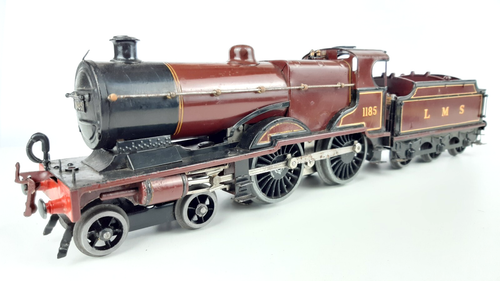 HORNBY LMS COMPOUND 4-4-0 #1185 20VOLT 3-RAIL MOTOR WORKS GOOD UNBXD O ...