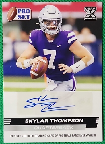 2022 Leaf Pro Set Draft XRC Skylar Thompson Auto Rookie RC Miami ...