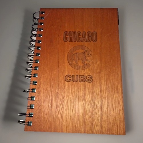 Chicago Cubs Wooden cover Notebook | eBay