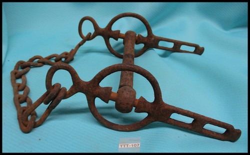Great OLD Possible CARRIAGE BIT Iron Draft Horse Bit with Loose Cheeks ...