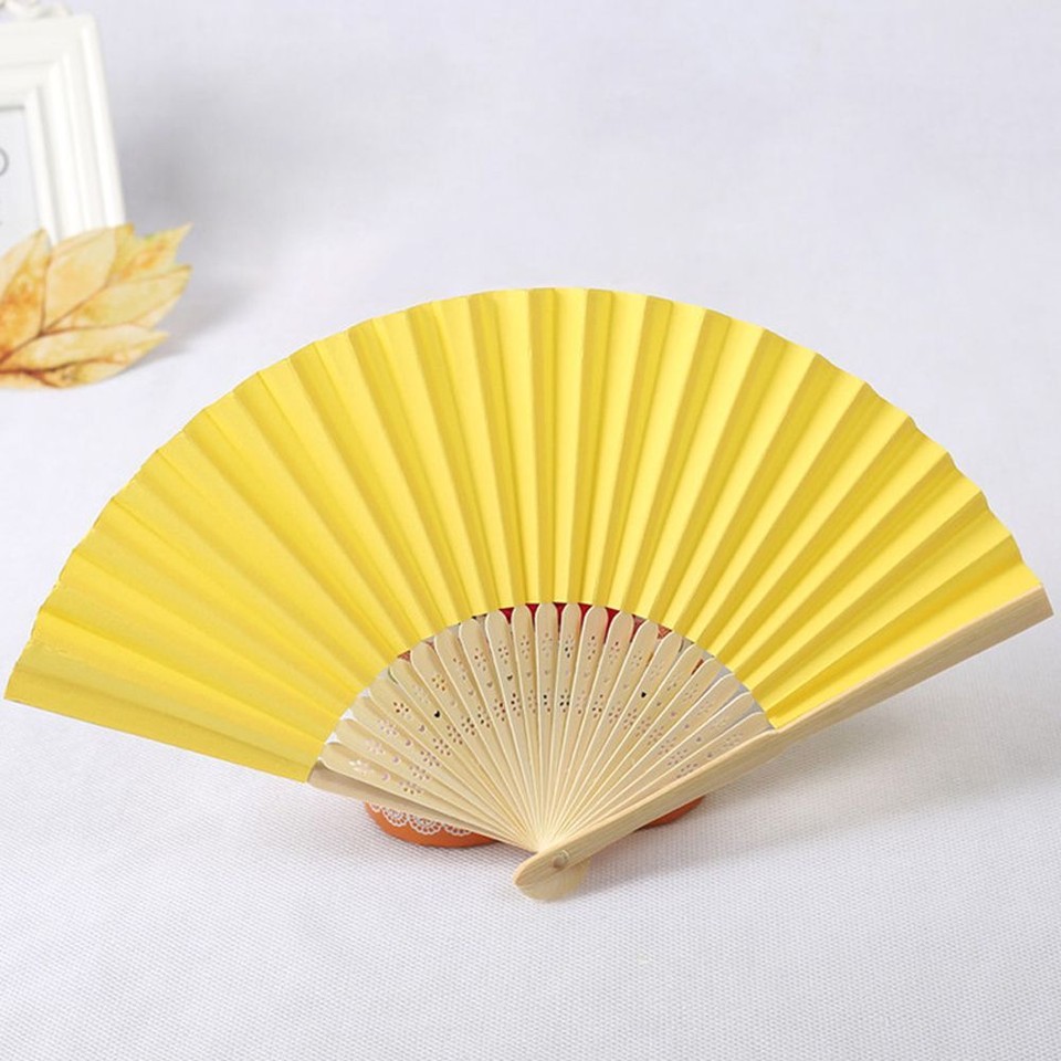 1pc Hand Fan Held Portable Dances Paper Folding Fan Party Gift Wedding ...