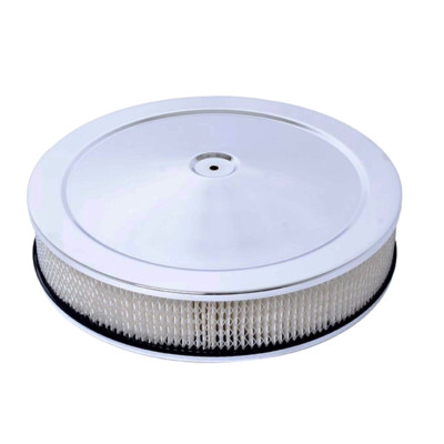 14" x 3" Air Cleaner Set Muscle Car Style Offset Base HEI Chevy Ford ...