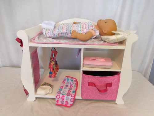 American Girl Doll Bitty Baby Changing Table Retired + Bitty baby ...