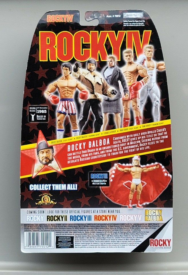 wwe wwf ljn classic superstars limited edition 1 of 500 rocky IV boxing ...