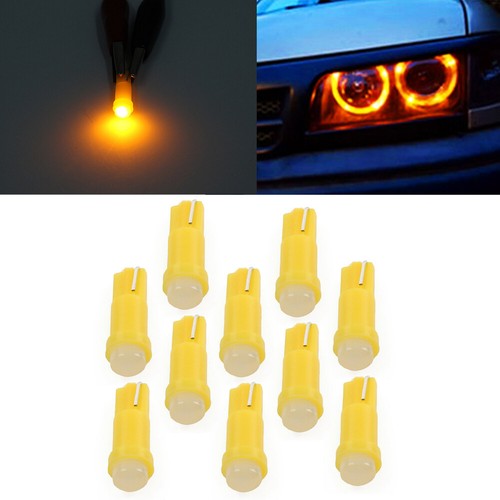 Car Instrument Yellow Indicator T5 1 SMD Light Dashboard Gauge Lamp ...