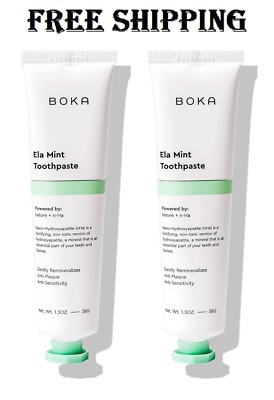 Boka Fluoride Free Toothpaste - Nano Hydroxyapatite, Remineralizing ...
