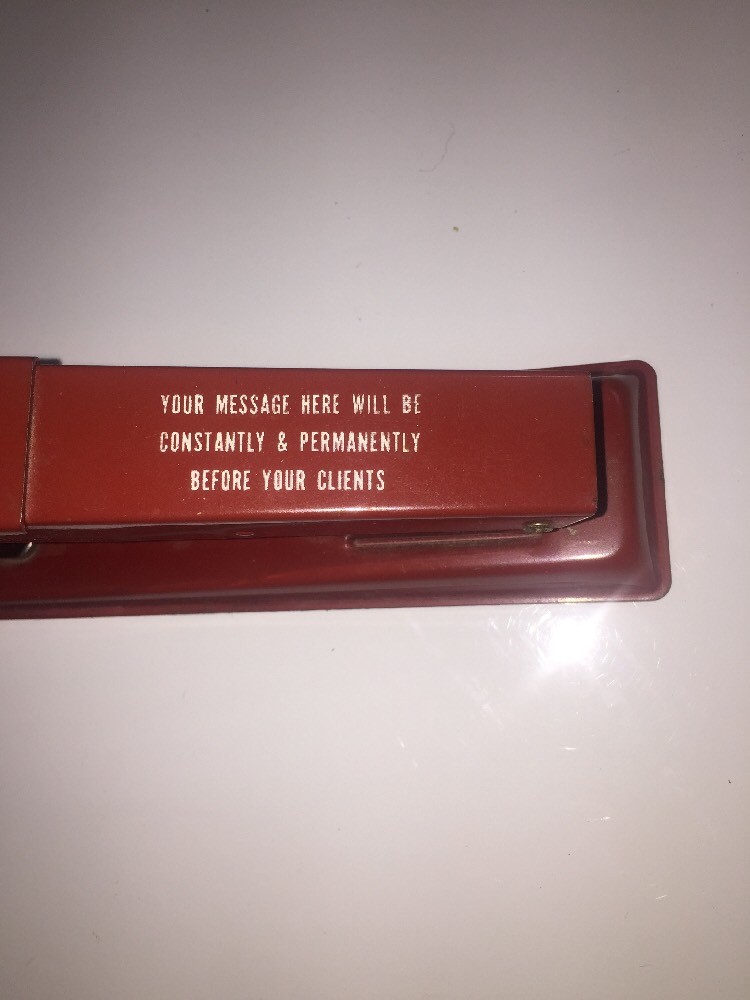 Red Bates Colt 150 Stapler Company Sales Man Sample rare advertising | eBay