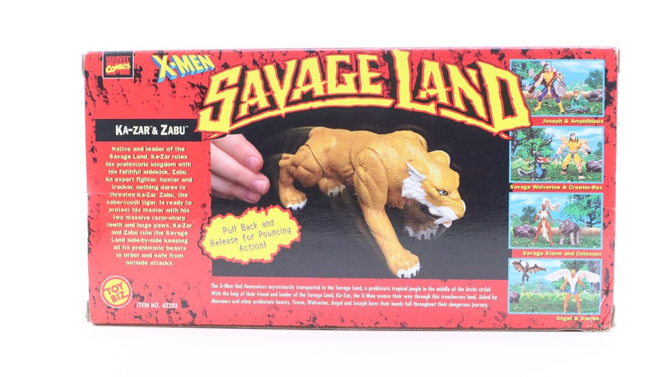 Marvel Comics X-Men Savage Land Ka-zar & Zabu Action Figure Set 1997 ...