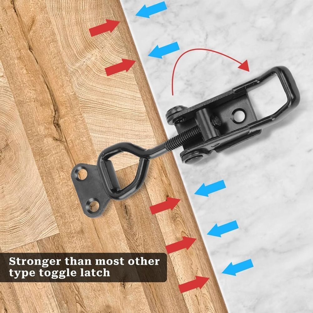 2 PCS Iron Spring Toggle Latch 8.38cm Clasp Buckle Latch Cabinet Boxes ...