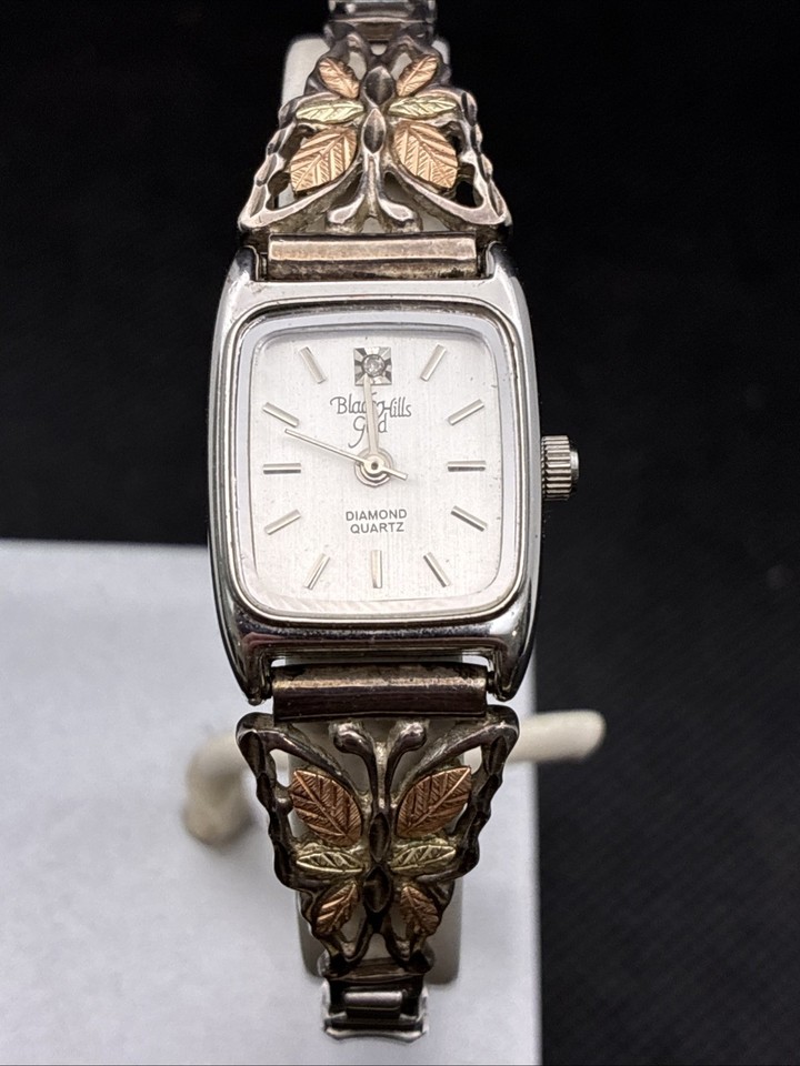Women's Watch BLACK HILLS GOLD 25/5638 12K Gold Leaves/Sterling Silver ...
