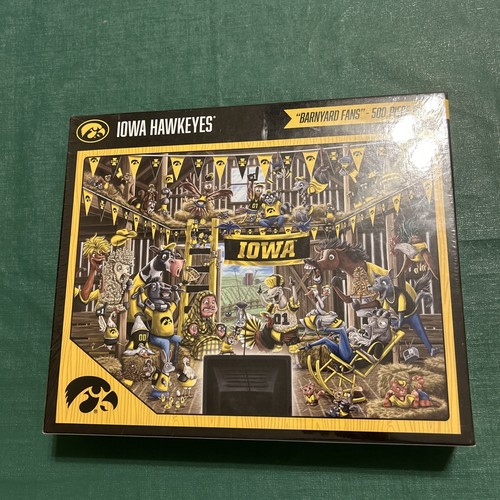 Iowa Hawkeyes Barnyard Fans 500 Piece Puzzle You The Fan NCAA 24x18 ...