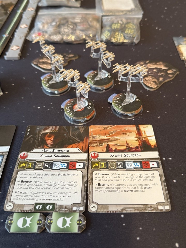 Star Wars Armada Rebel Fleet with Cards, Tokens & Rulebook Plus Extras ...