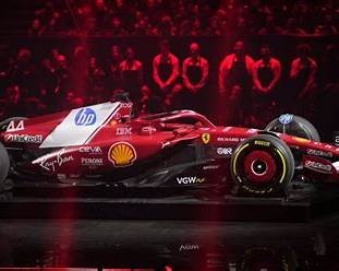 Ferrari Hamilton 44 SF-25 Formula 1 Car Model 2025 Diecast 1/43 Bburago ...