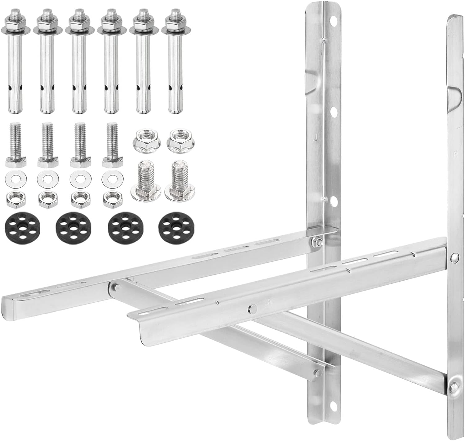 Mini Split Wall Mounting Bracket for 9000~36000BTU 1 Set up to 570 Lbs ...